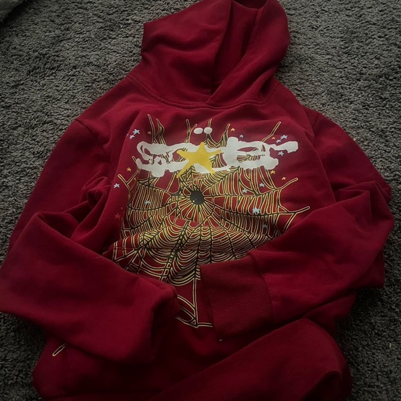 Essentials | Sweaters | Red Spider Hoodie | Poshmark